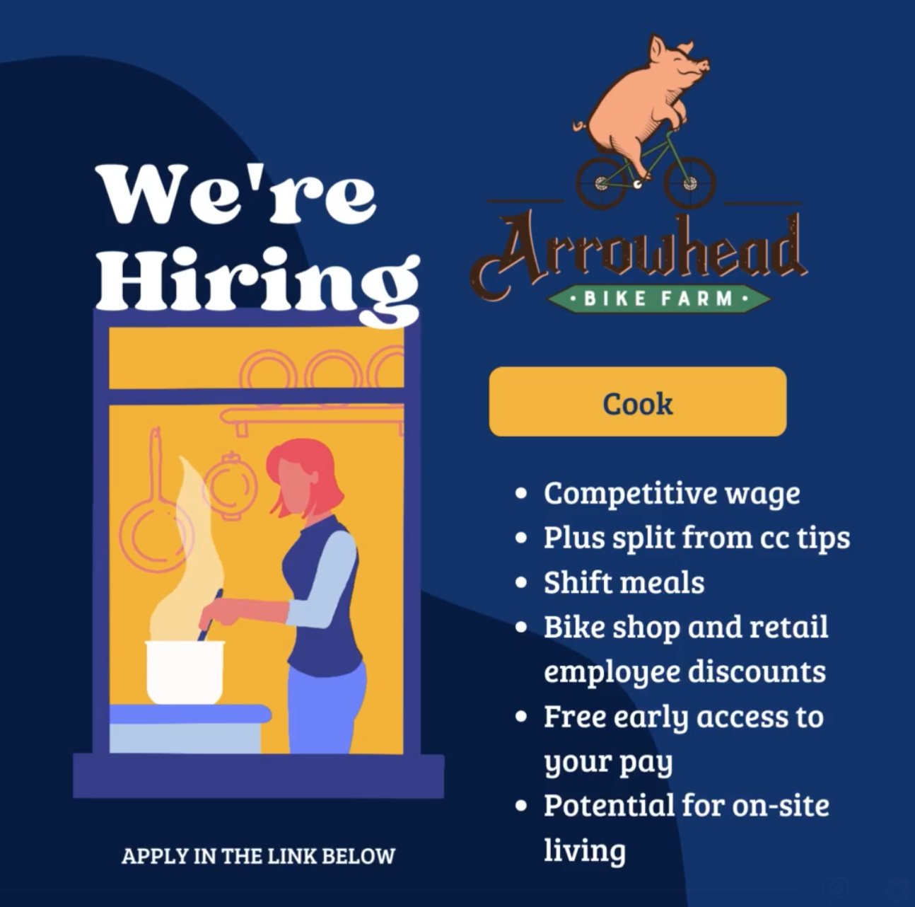 We’re Hiring! - Arrowhead Bike Farm - Arrowhead Bike Farm